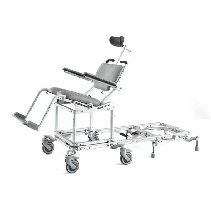 MultiChair Shower Transfer System With Tilt-In-Space